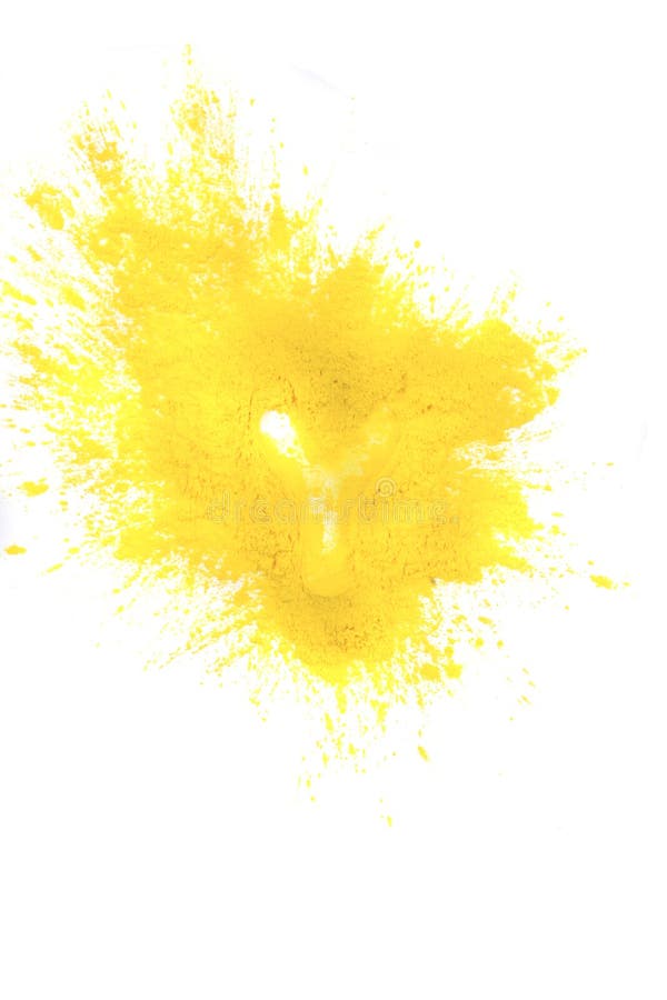 Yellow Laser Powder Isolated Stock Image - Image of digital, color ...