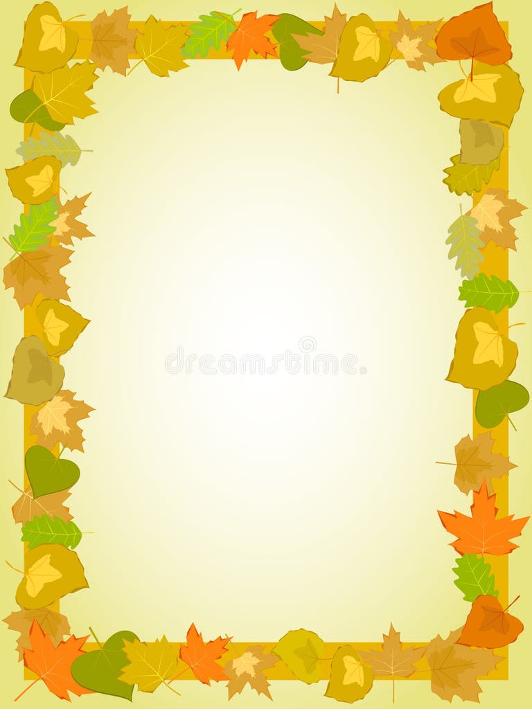 Yellow Leaf Rectangle Frame Stock Illustrations – 1,576 Yellow Leaf ...