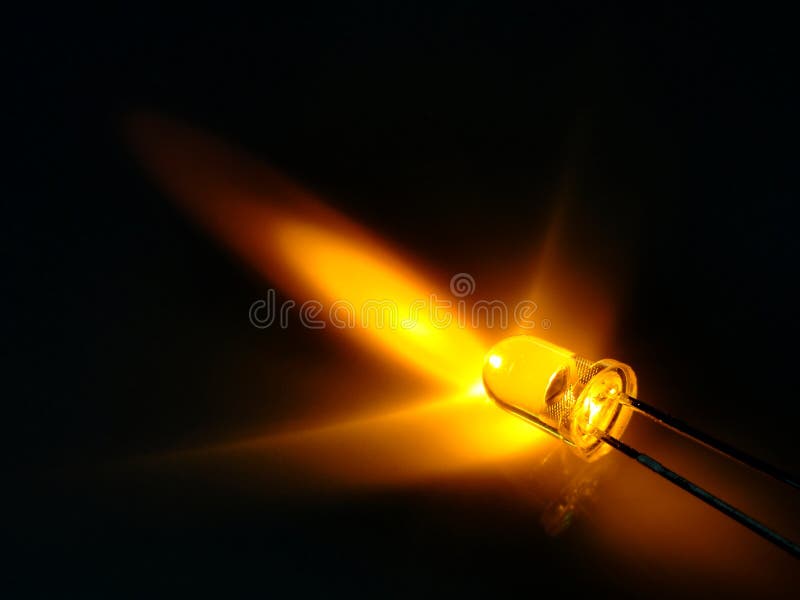 Yellow LED stock image. Image of consumption, yellow - 19945221