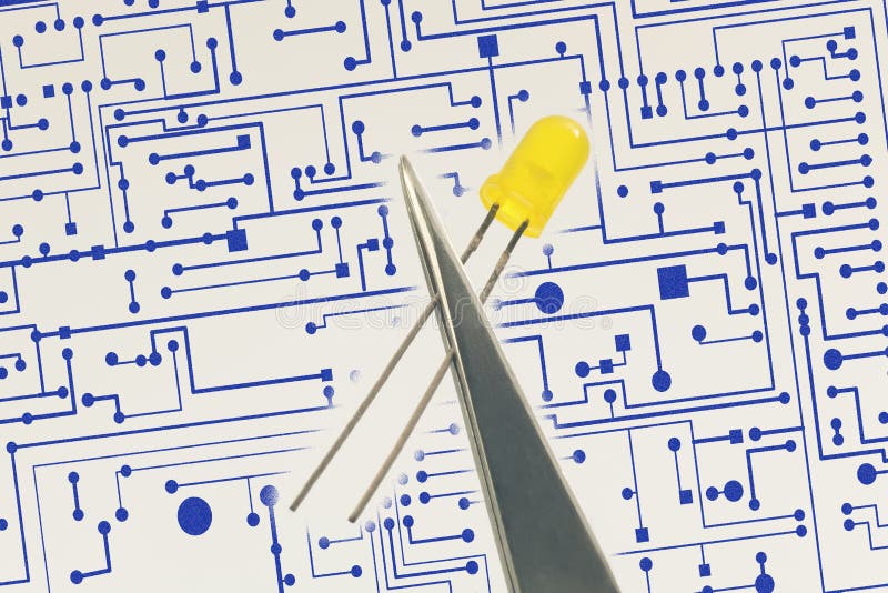 Yellow LED stock image. Image of yellow, color, electrical - 38419287