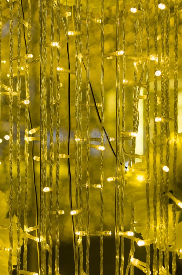 Yellow led lights stock image. Image of lights, orange - 84870935
