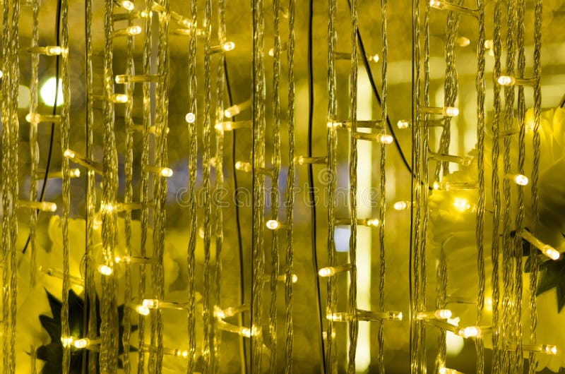 Yellow led lights stock image. Image of light, lamp, event - 84871329