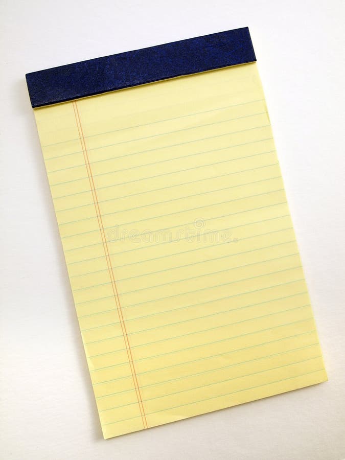 Yellow Legal pad 2 stock photo. Image of letter, paper - 4023864