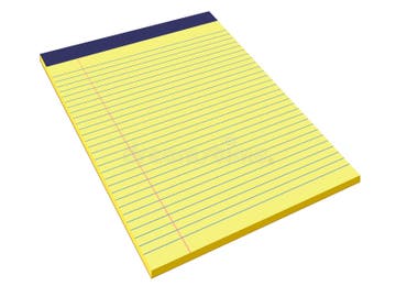 Yellow Legal Pad Stock Illustrations – 339 Yellow Legal Pad Stock ...