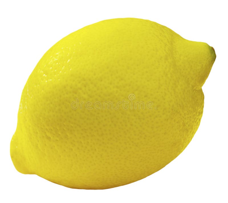 Yellow Lemon stock image. Image of isolated, color, citric - 21129277