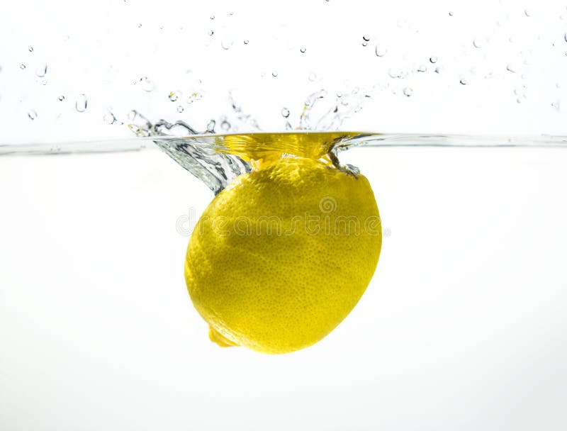 Yellow lemon stock image. Image of yellow, water, liquid - 26422241
