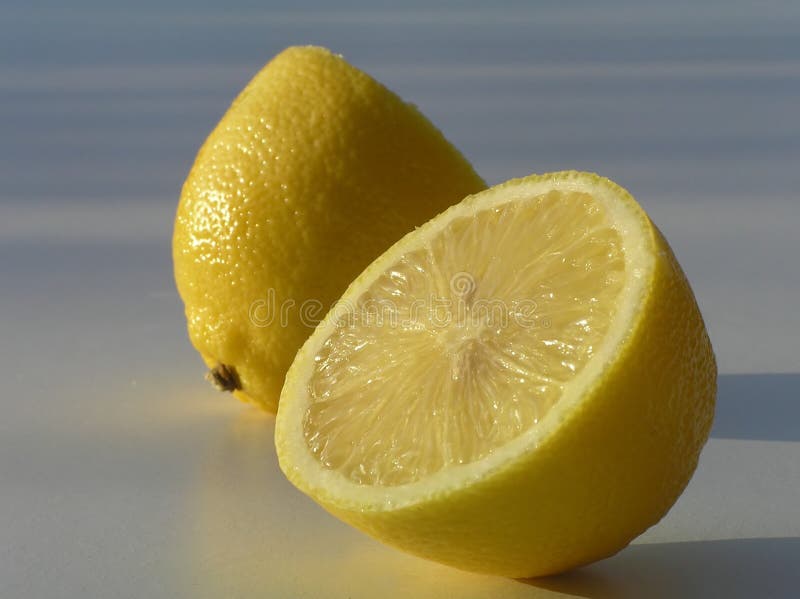 Cut yellow lemon stock photo. Image of agriculture, alternative - 36184454