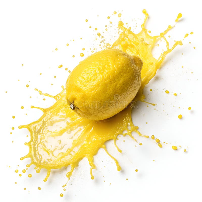 Yellow Lemon Burst stock illustration. Illustration of refreshing ...