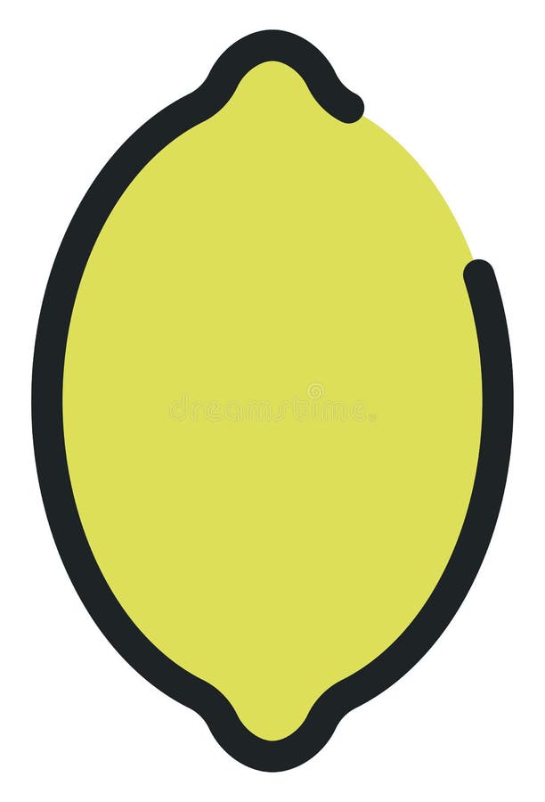 Yellow lemon, icon stock vector. Illustration of vegetarian - 260379044