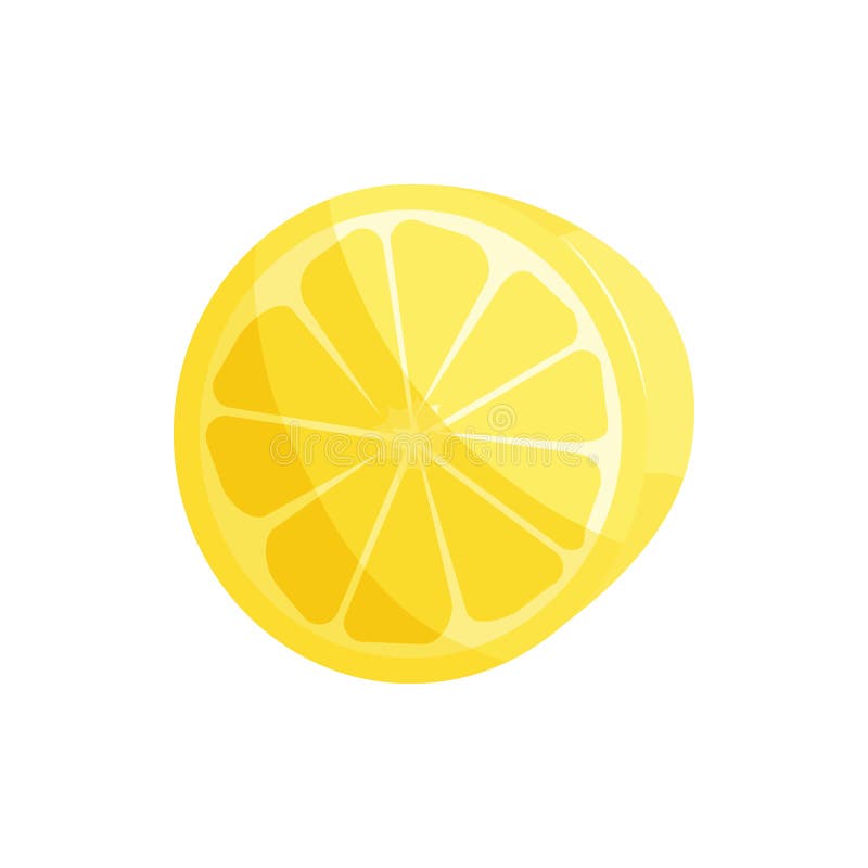 Lemon Slice with Drip Icon, Outline Style Stock Vector - Illustration ...