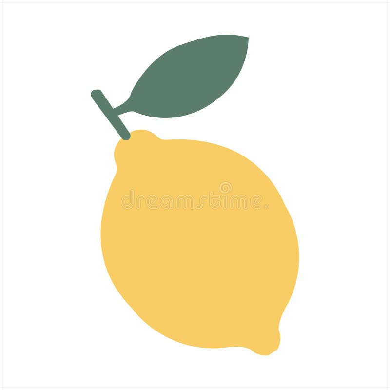 Yellow Lemon Vector. Lemon is a Fruit that is Sour and Has High Vitamin ...