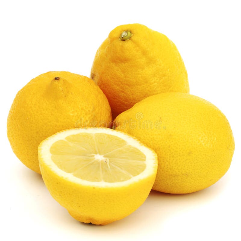 Yellow lemons stock photo. Image of freshness, isolated - 26239138