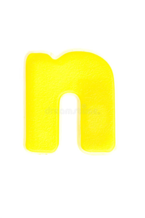 Yellow Letter N