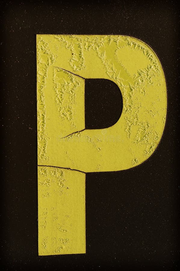 Yellow Letter P Covered Frost Stock Photos - Free & Royalty-Free Stock ...