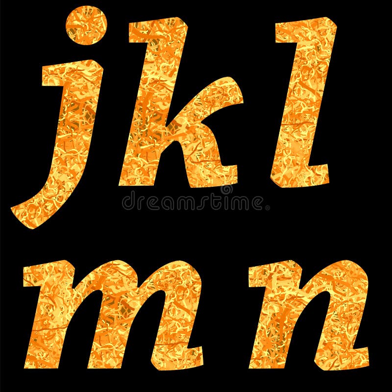 Yellow Letters of Alphabet stock vector. Illustration of corporate ...