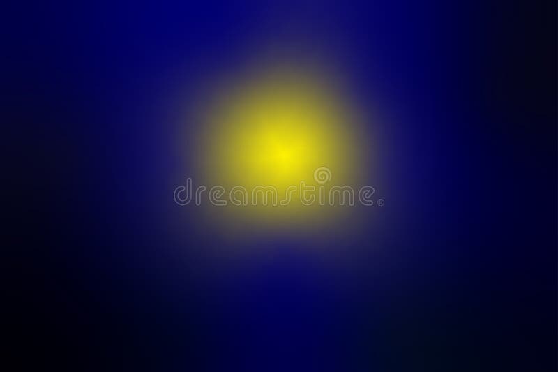 Yellow Light Blur. Blue Gradient Glow. Soft Abstract Background ...