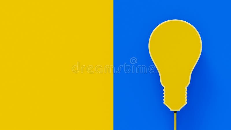 Yellow light bulb stock illustration. Illustration of like - 235018319