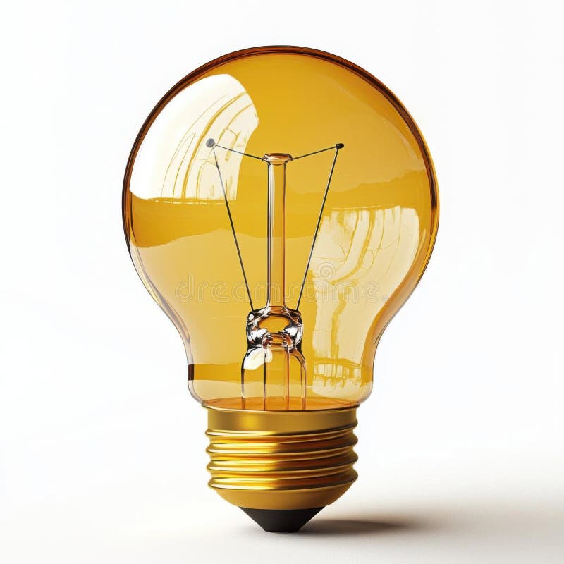 Yellow Light Bulb with Idea, Innovation, and Inspiration Stock ...