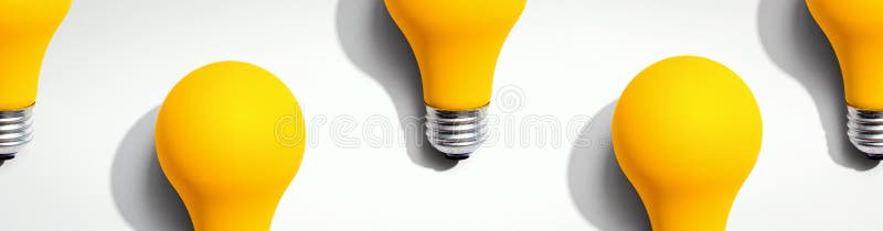 Yellow Lightbulb Pattern Stock Illustrations – 1,479 Yellow Lightbulb ...