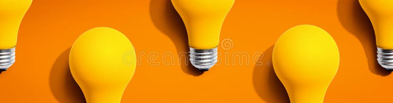 Yellow Lightbulb Pattern Stock Illustrations – 1,479 Yellow Lightbulb ...