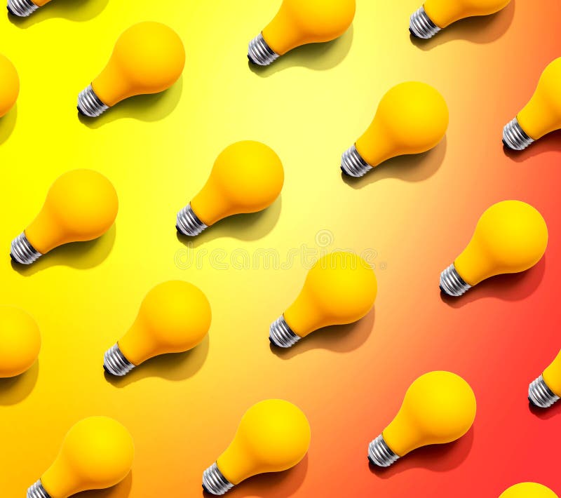 Yellow Lightbulb Pattern Stock Illustrations – 1,479 Yellow Lightbulb ...