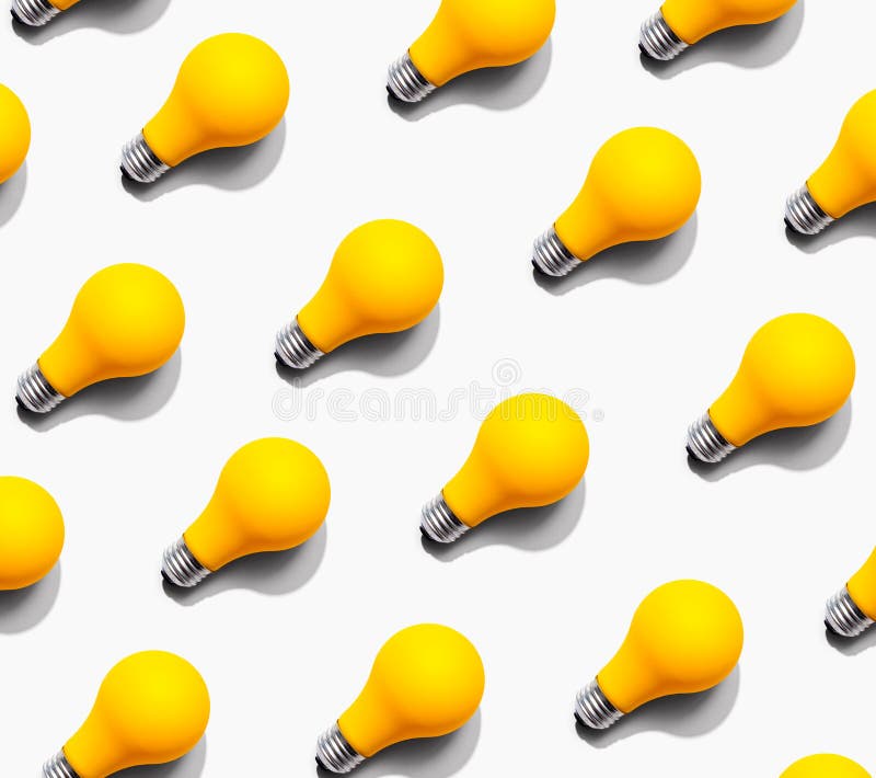 Yellow Lightbulb Pattern Stock Illustrations – 1,479 Yellow Lightbulb ...