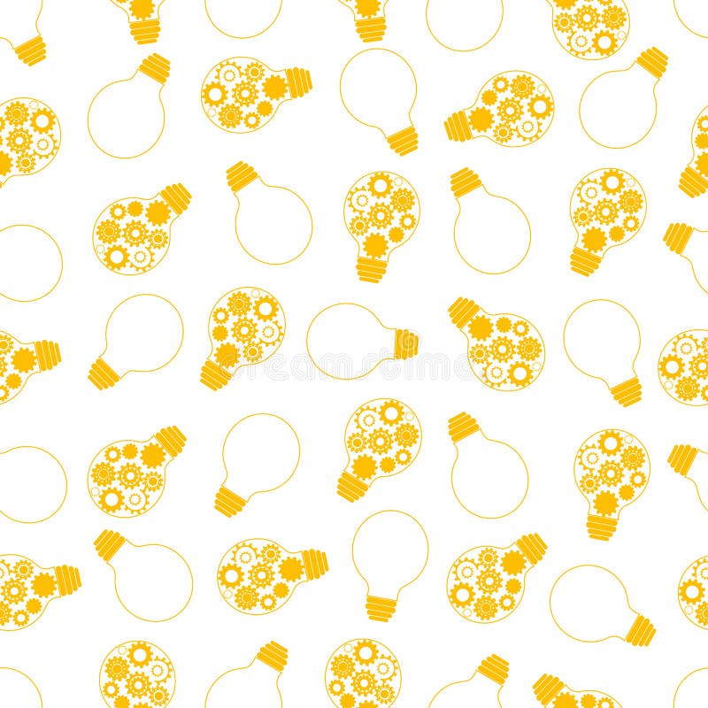 Yellow Lightbulb Pattern Stock Illustrations – 1,479 Yellow Lightbulb ...
