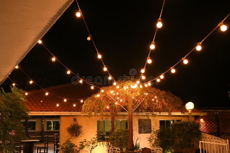 Yellow Light Decorative Lighting Italian Clothesline Beautiful Glowing ...