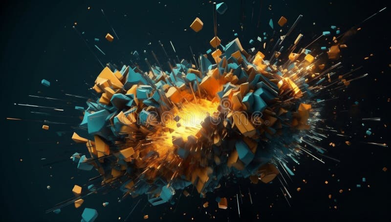 Line Light Design Modern Technology Futuristic Background Blue ...