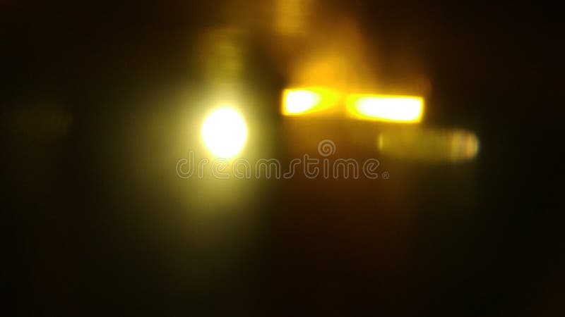 Yellow Light that Looks Blurry Stock Image - Image of yellow, light ...