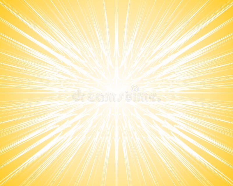 Yellow Light Ray Burst Background Stock Vector - Illustration of ...