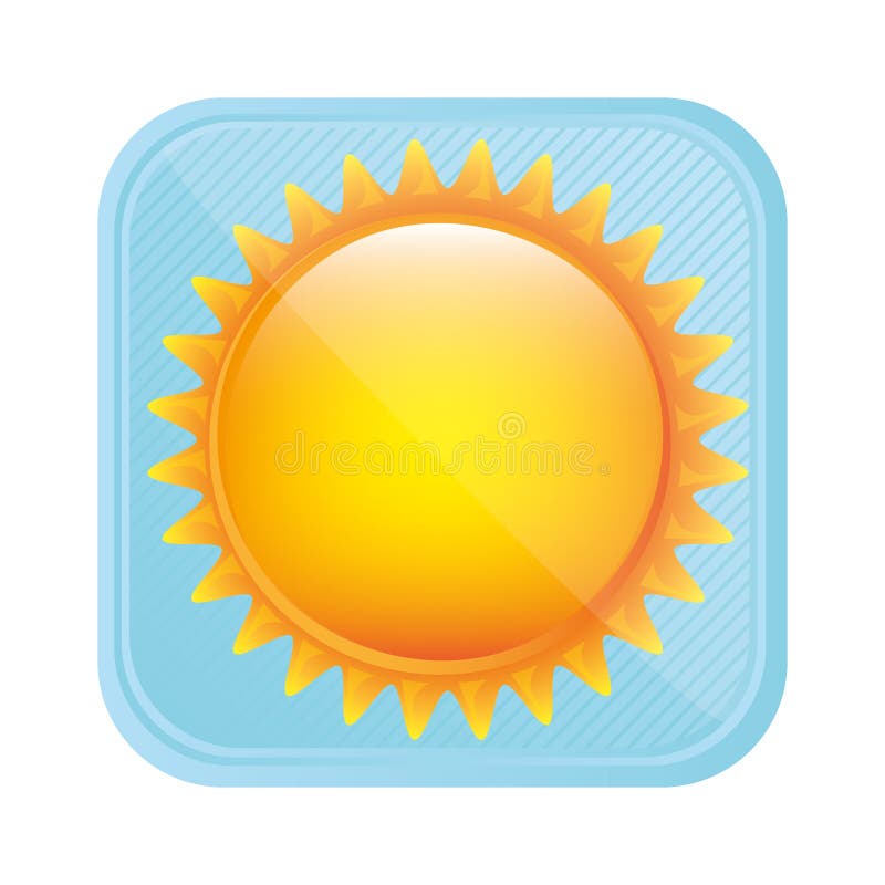 Yellow light sun icon stock illustration. Illustration of sunset - 89168763