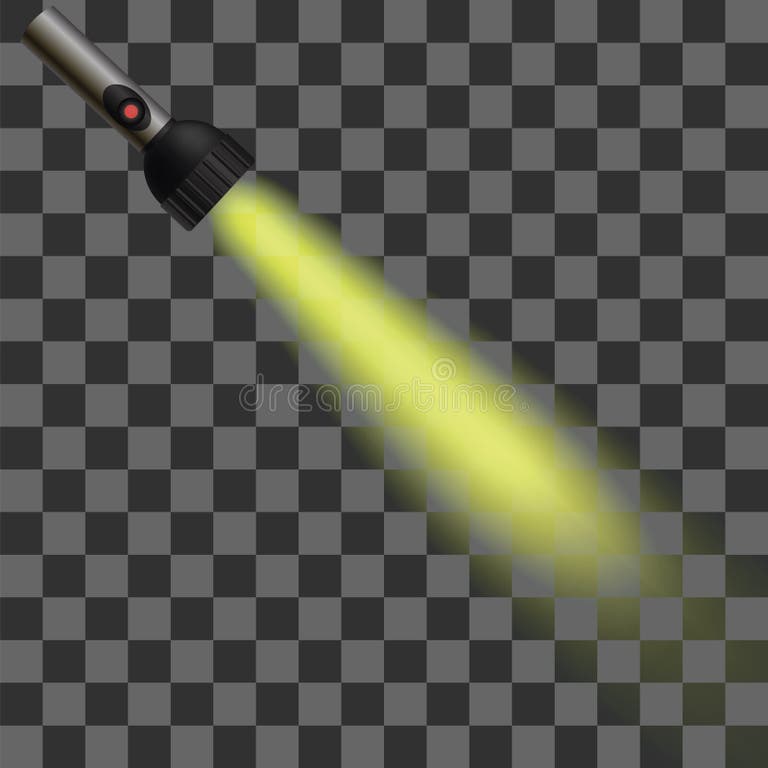 Yellow Light of Torch stock vector. Illustration of graphic - 66027454