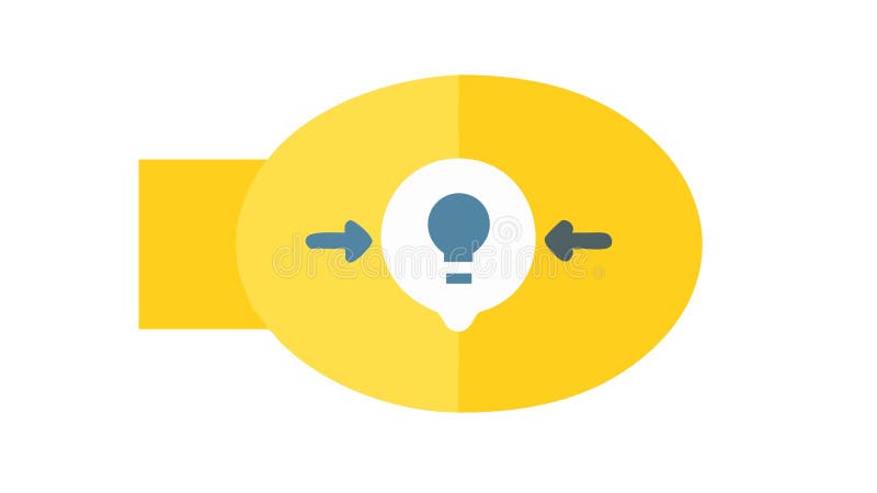 Yellow Lightbulb Idea Icon, Symbolizing Innovation , Vector Design ...