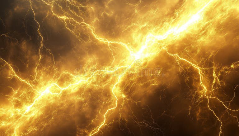 Yellow Lightning Effect on Material in 16:9 Aspect Ratio. Experience ...