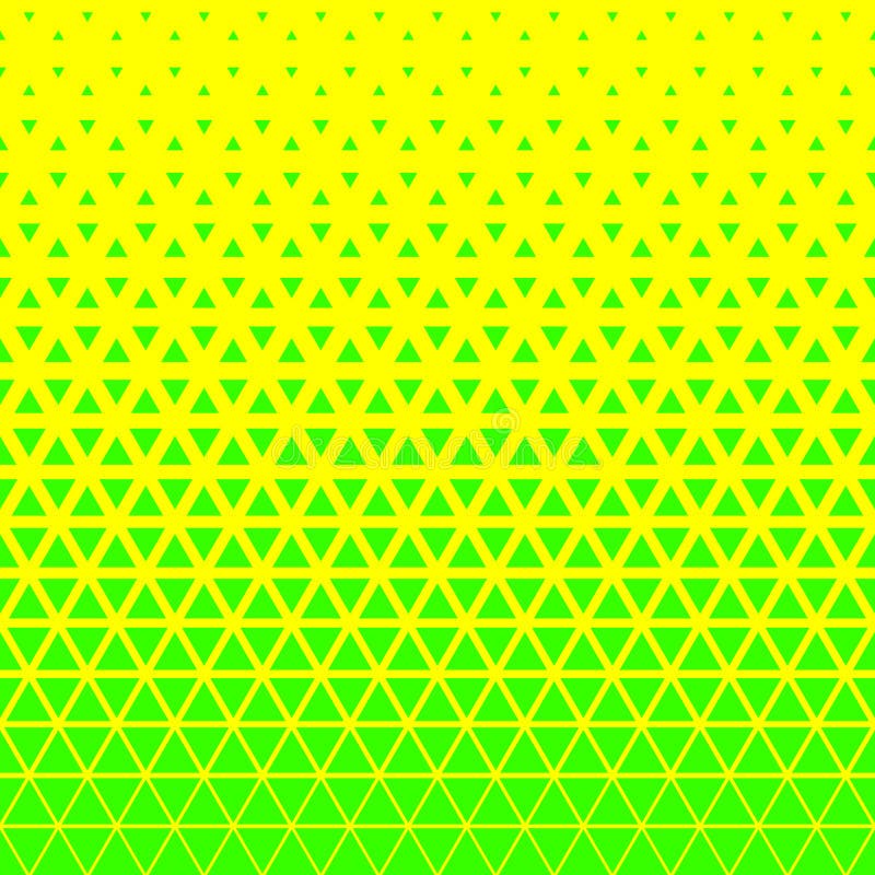 Yellow Lime Green Halftone Triangles Pattern. Abstract Geometric ...