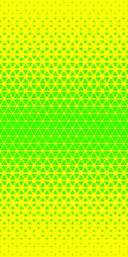 Yellow Lime Green Halftone Triangles Pattern. Abstract Geometric ...