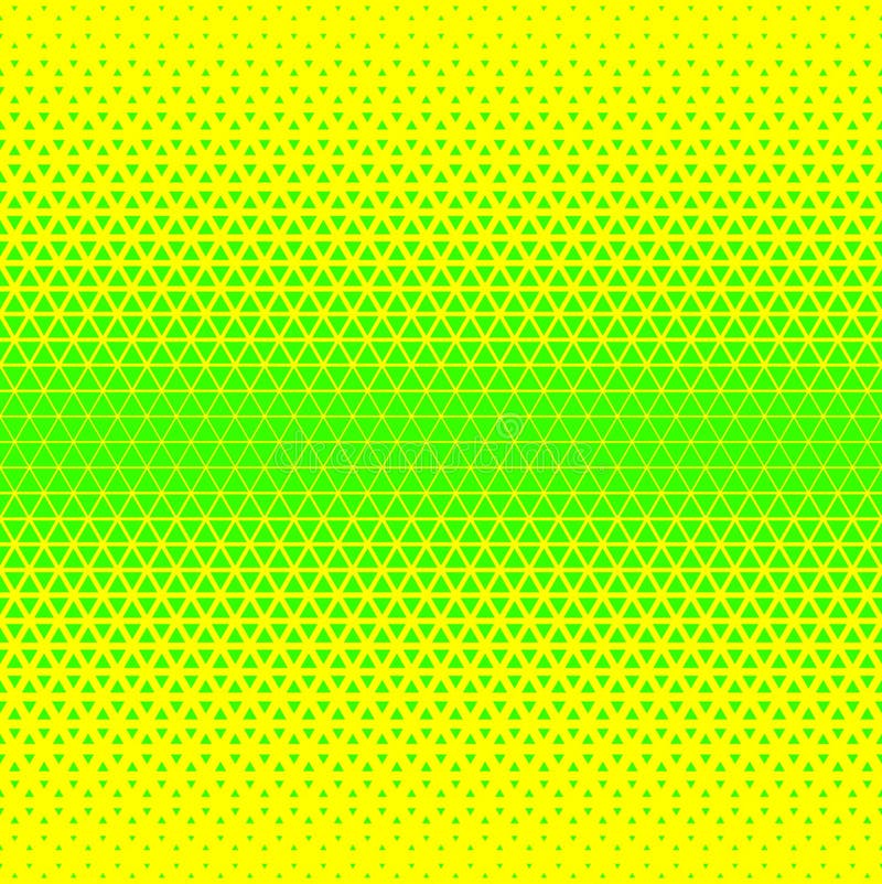 Yellow Lime Green Halftone Triangles Pattern. Abstract Geometric ...