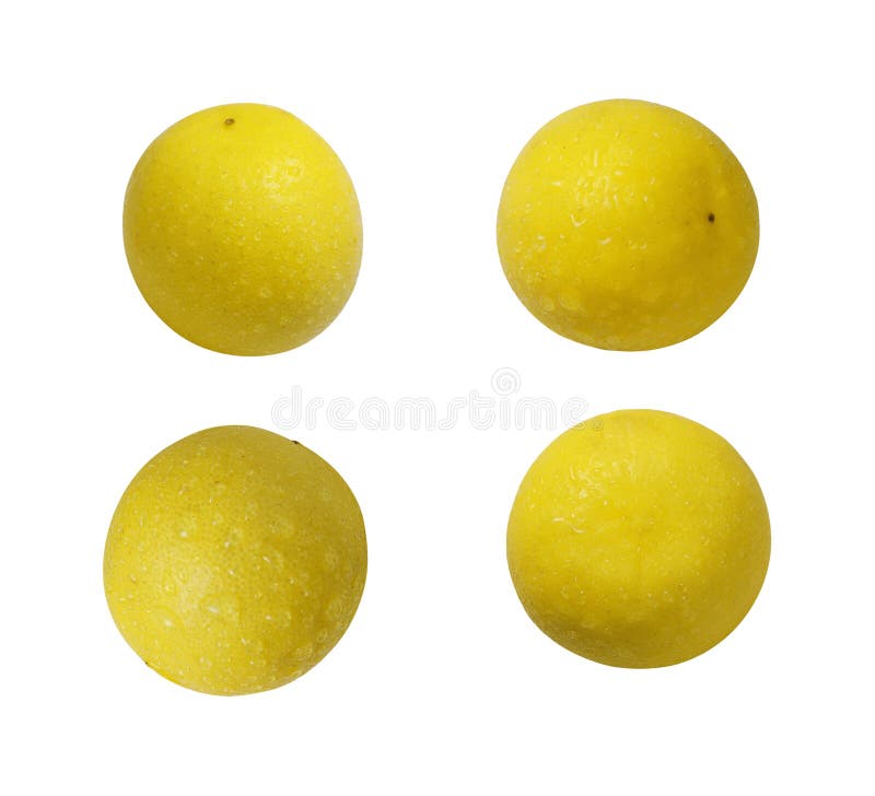 Yellow Lime Isolated Piece Isolate on White Backgroun Stock Image ...