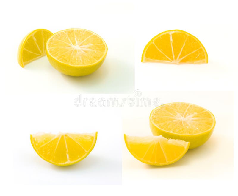 Yellow Lime Lemon Isolated on White Stock Image - Image of green, lemon ...