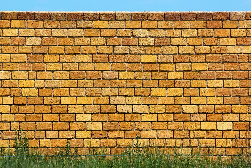 Yellow Limestone Stone Wall Texture Stock Image - Image of floor ...