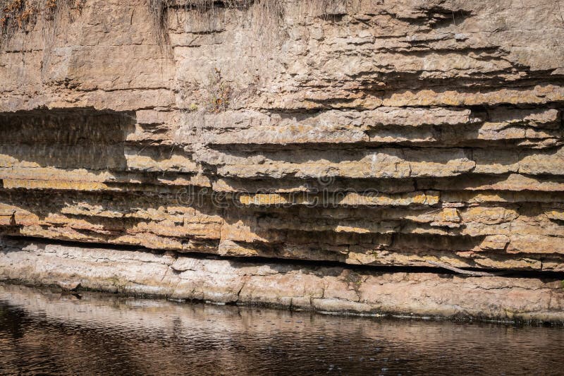 Limestone Texture Flowing Water Erosion Pattern Stock Photos - Free ...