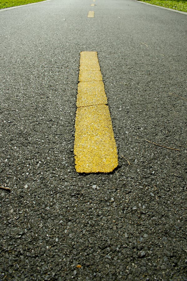 Yellow Line stock photo. Image of tarmac, street, freeway - 10435980