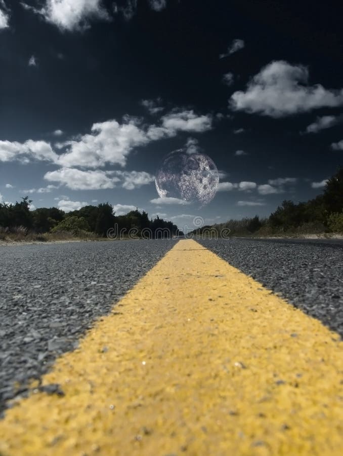 Yellow Line stock photo. Image of daybreak, turn, yellow - 3988546