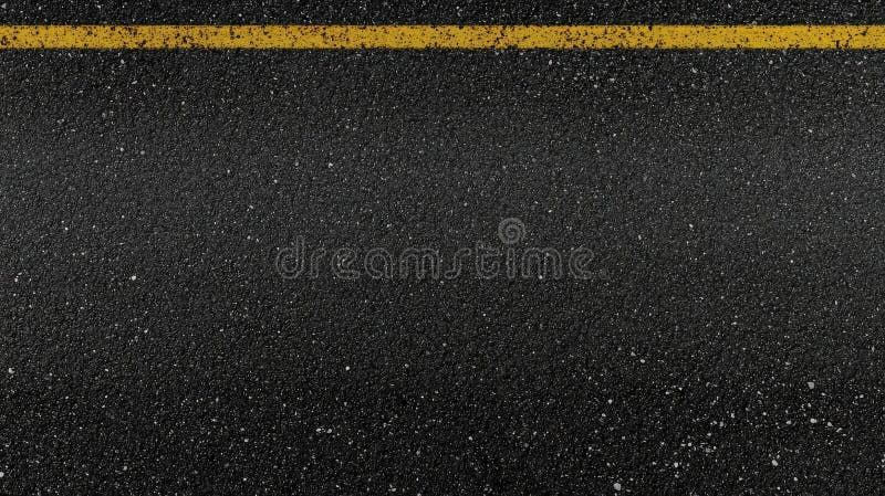 Yellow Line on Fresh Asphalt Road Surface Capturing Urban ...