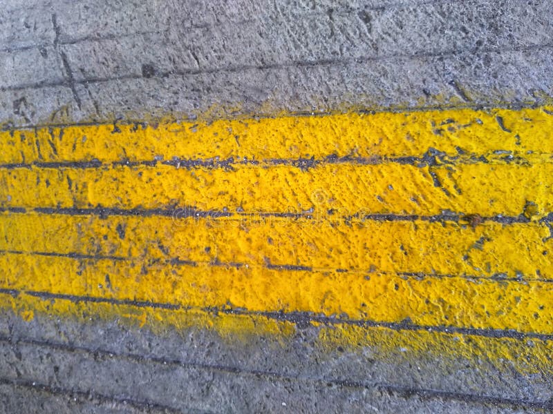 Yellow line on the road stock photo. Image of line, marking - 209383472