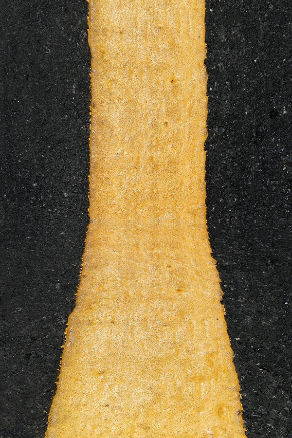 Yellow Line on the Road Texture Stock Photo - Image of construction ...