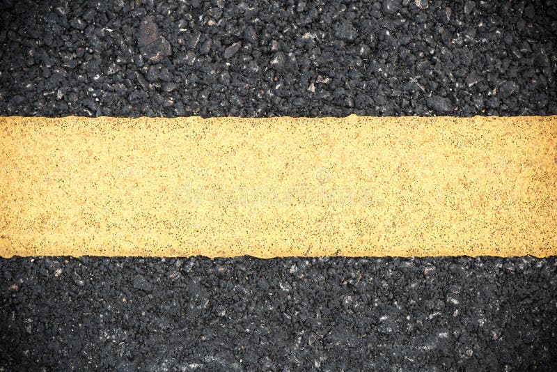 Yellow Line on Road Texture Stock Photo - Image of concrete, stone ...