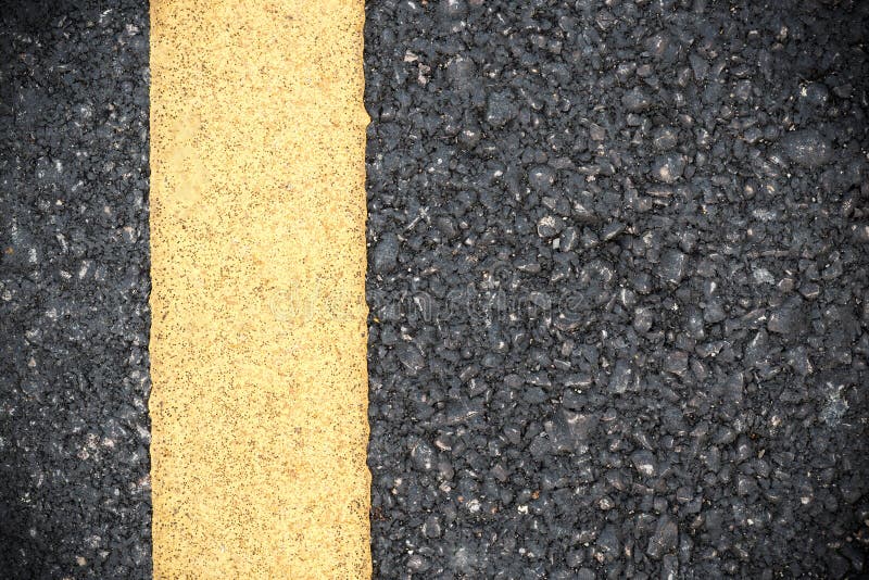 Yellow Line on Road Texture Stock Photo - Image of concrete, stone ...