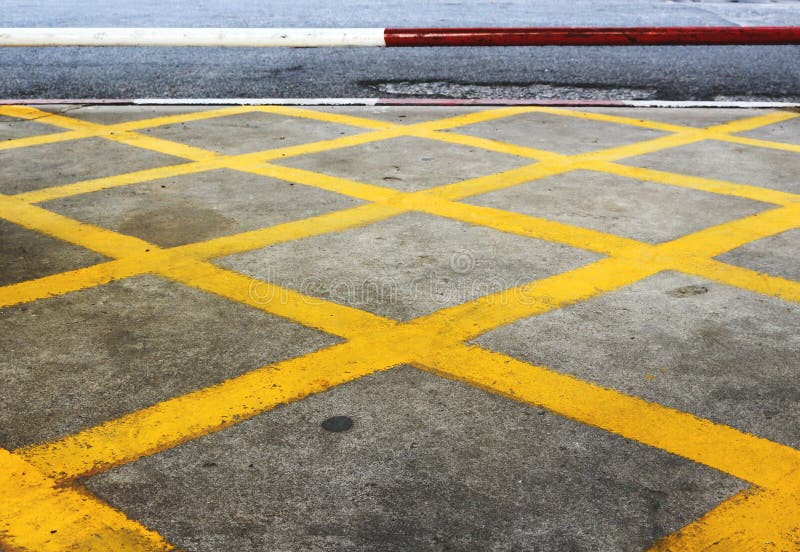 Yellow line on the road stock image. Image of space, caution - 49616533